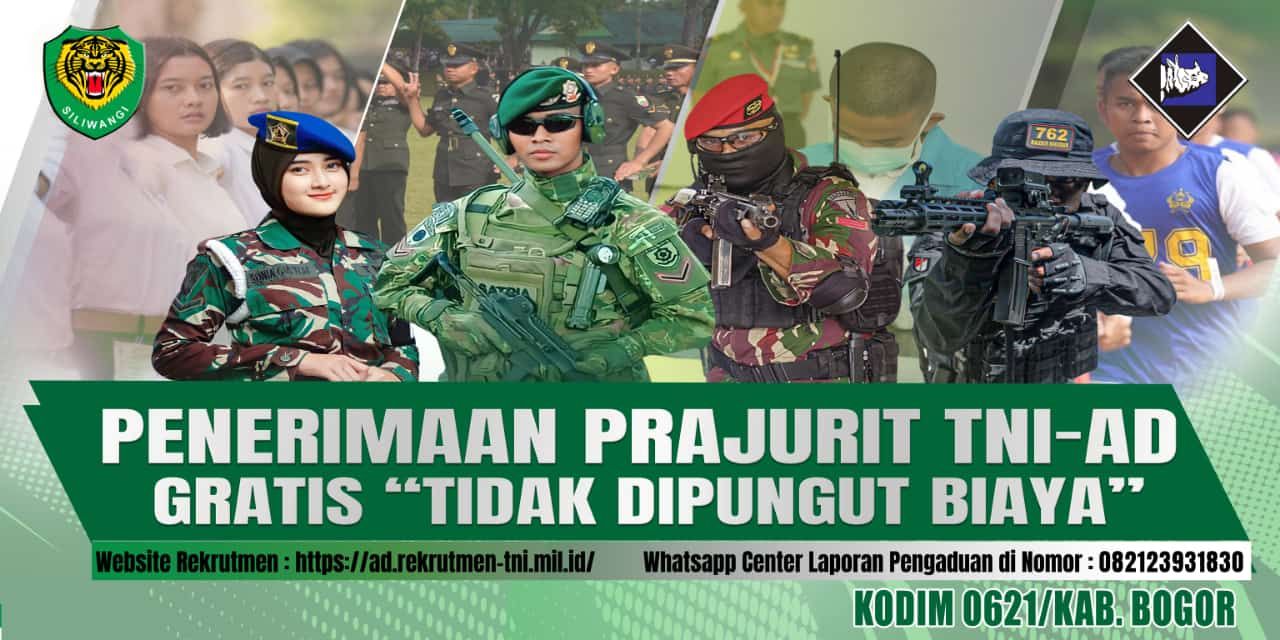 Rekrutmen TNI AD 2025 untuk Tamtama & Bintara Dibuka! Ini Syarat & Cara ...